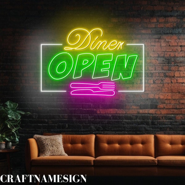Diner Neon Sign - Etsy