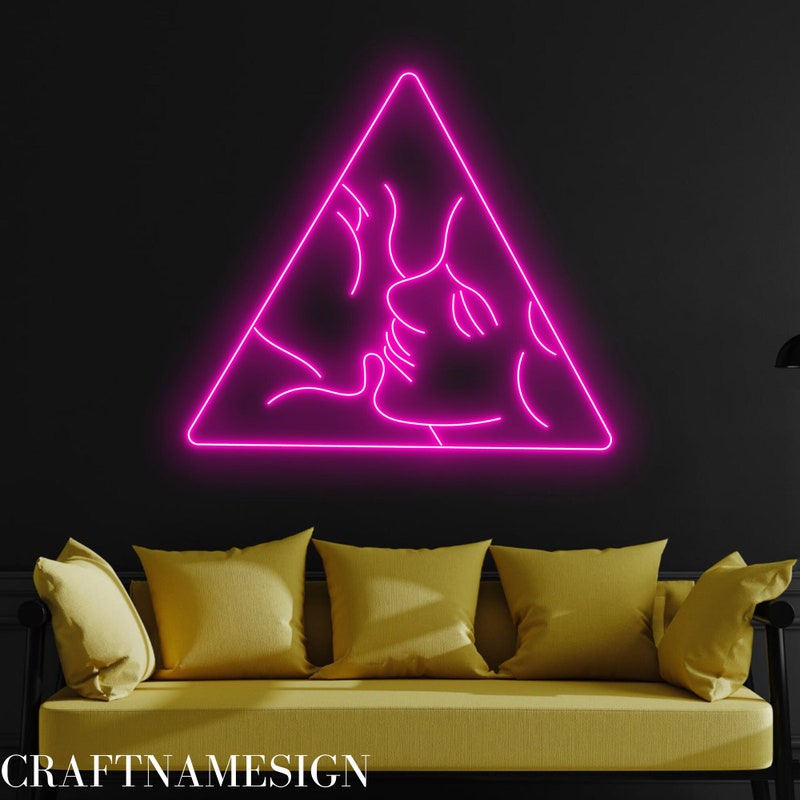 Couple Kissing Neon Sign - Etsy