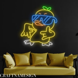 Cool Duck Neon Sign, Baby Duck Led Sign, Custom Neon Sign, Gifts for ...