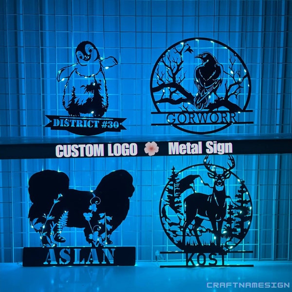 Metal Logo Sign - Etsy