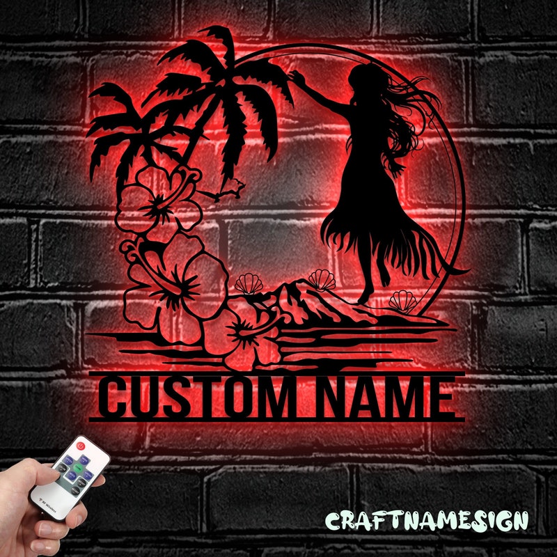 Hula Metal Wall Decor - Etsy UK