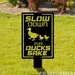 Personalized Ducks Crossing Metal Garden Sign With Stakes, Welcome Duck ...