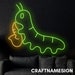 Worm Blows Trumpet Neon Sign, Worm Trumpet Led Sign, Custom Neon Sign ...