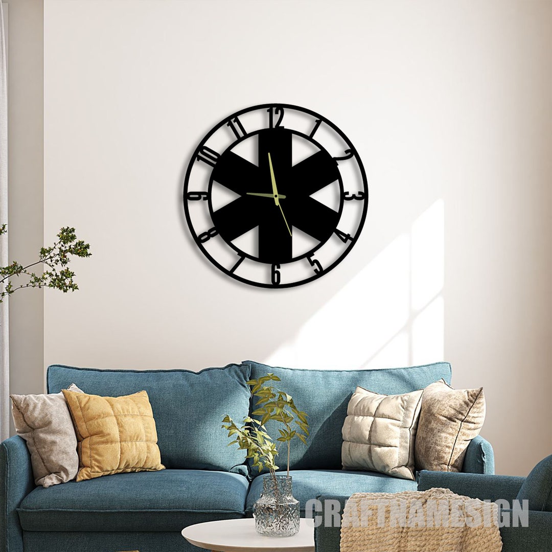 Paramedic Wall Clock Metal Sign, Wall Clock Unique for Home Decor and ...