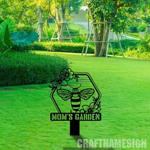 Custom Bee Garden Memorial Stake, Grave Marker, Sympathy Plaque, Bee ...