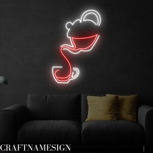 Tea Pot Tea Cup Neon Sign, Tea Time Led Sign, Custom Neon Sign, Coffee ...