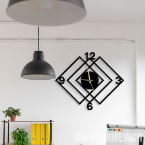 Sacred Geometry Metal Wall Clock, Wall Clock Unique for Home Decor and Wall Arts, Personalized ...