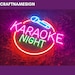 Karaoke Night Neon Sign, Karaoke Night Led Sign, Custom Neon Sign ...