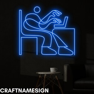 Computer Line Neon Sign, Computer Line Led Sign, Custom Neon Sign ...