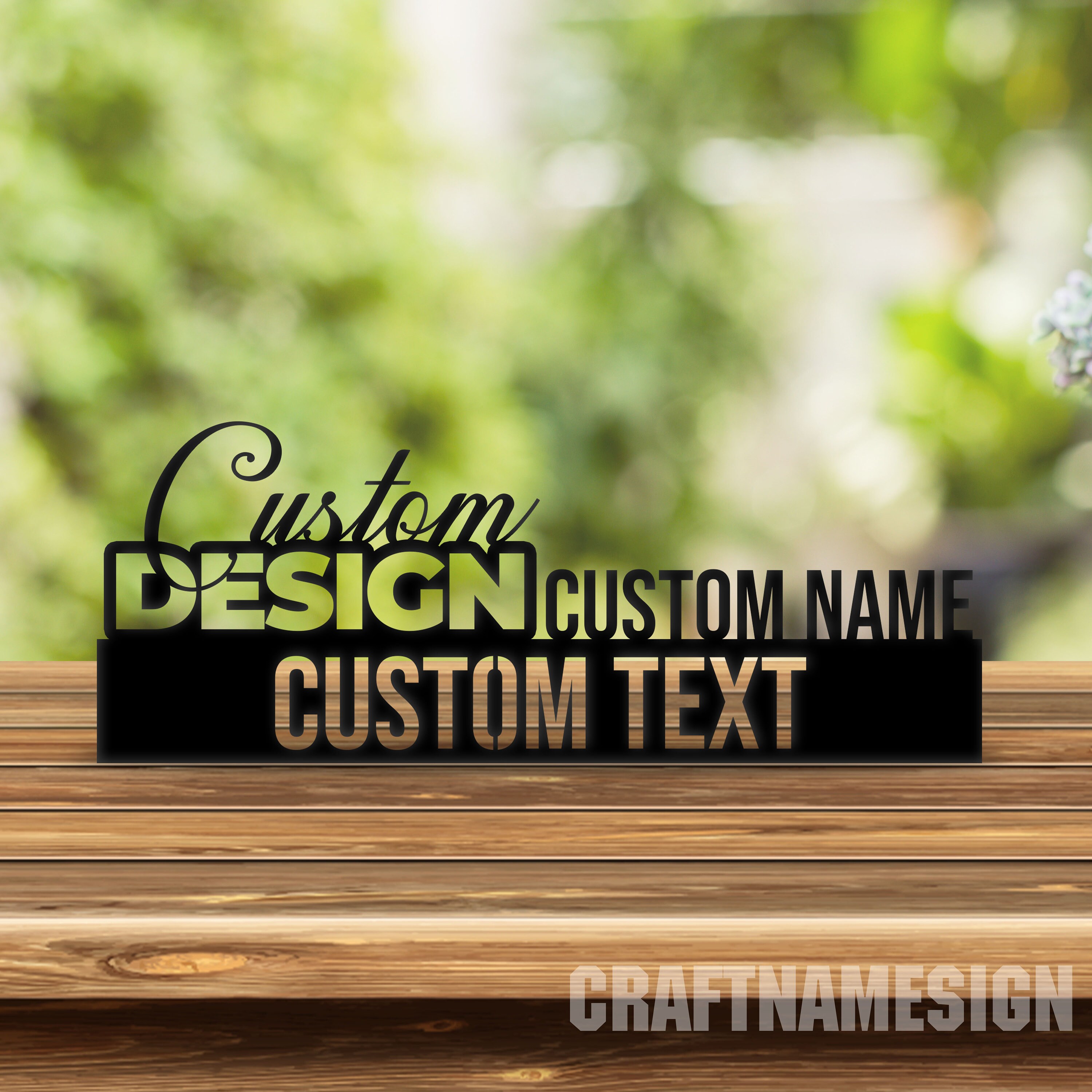 Custom Wooden Company Brand Logo Desk Name Plate, Metal Nameplate for ...