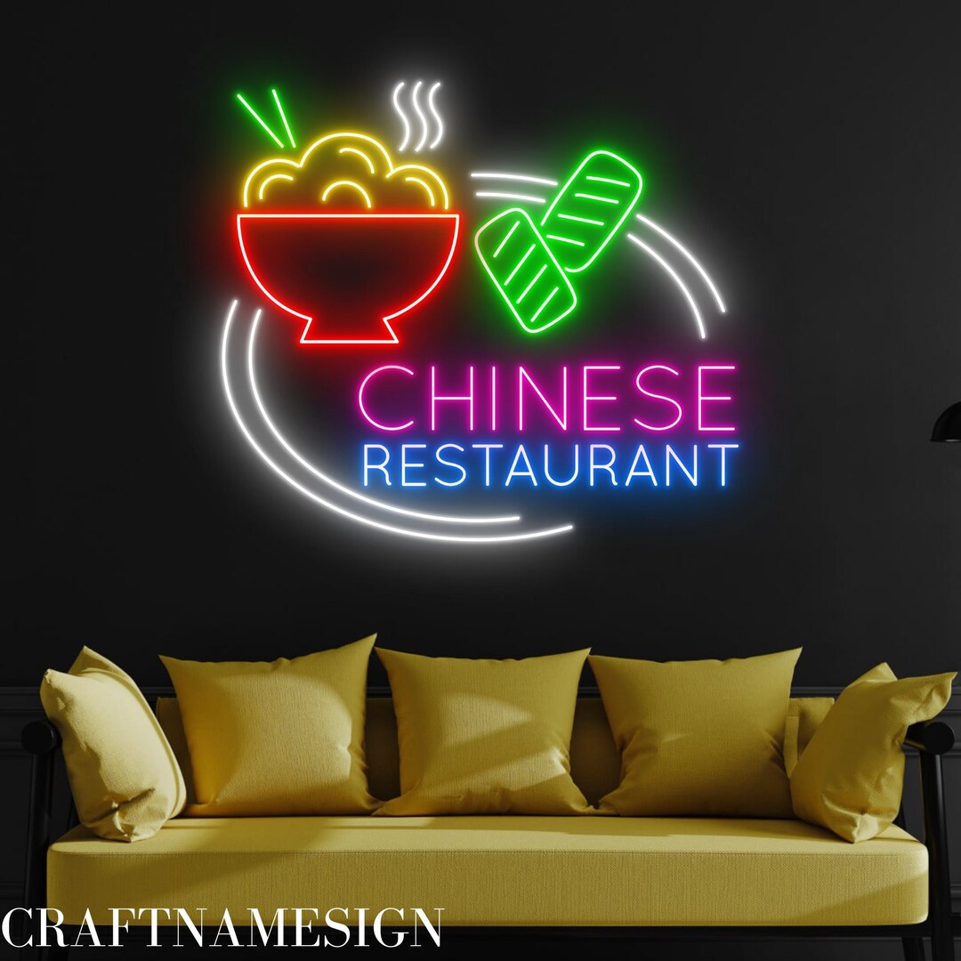 Chinese Restaurant Neon Sign, Chinatown Restaurant Led Sign, Custom ...