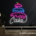 Birthday Cake Neon Sign, Birthday Cake Led Sign, Custom Neon Sign ...