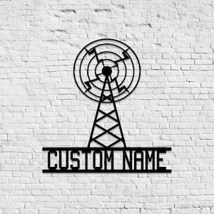 Custom Ham Radio Metal Wall Art LED Light - Personalized Amateur Radio ...