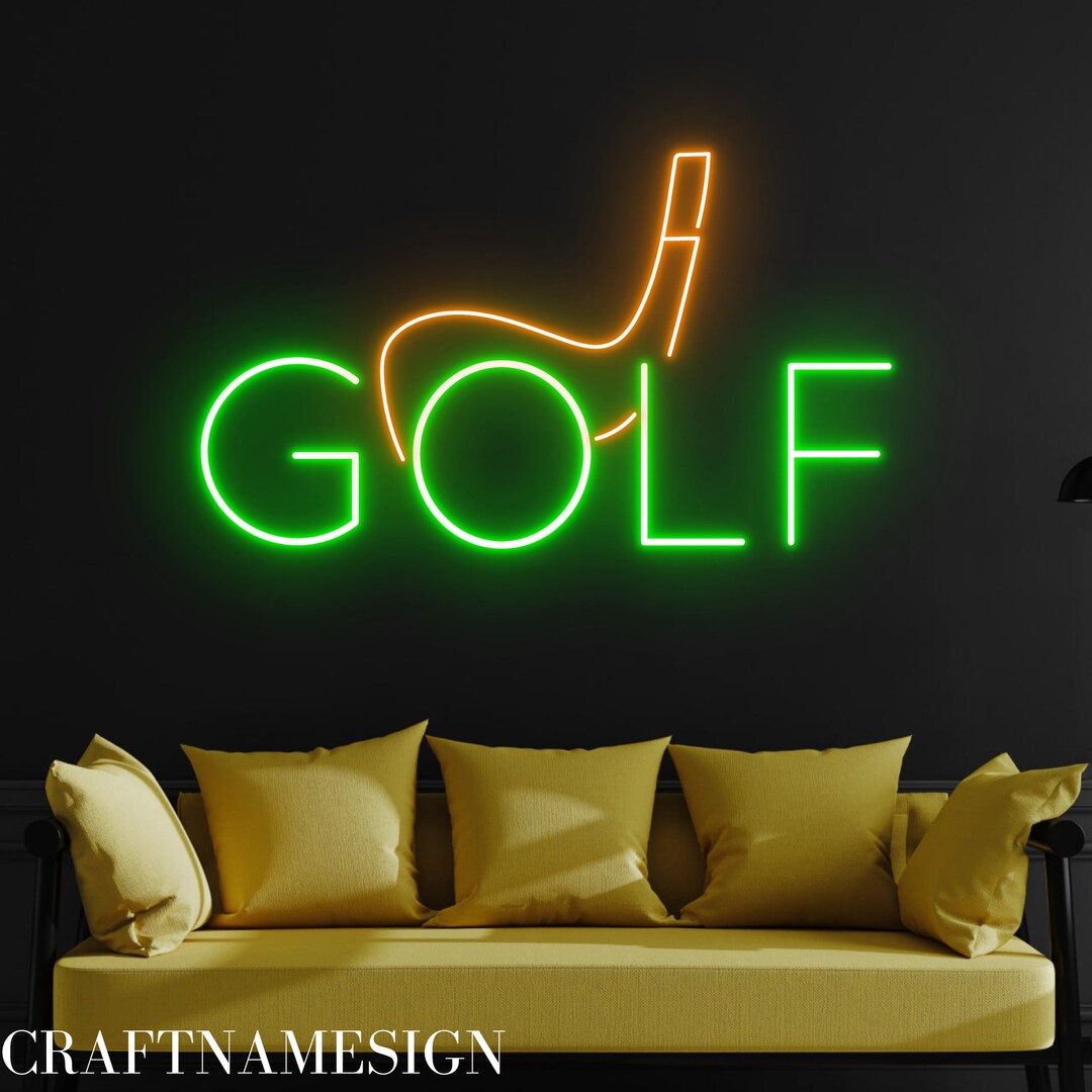 Golf Neon Sign, Golfing Led Light Sign, Custom Neon Sign, Golf Lover ...
