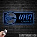 Custom Music Note House Number Metal Address Sign, Music Lover Metal ...