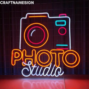 Photo Studio Neon Sign, Photo Studio Led Sign, Custom Neon Sign ...