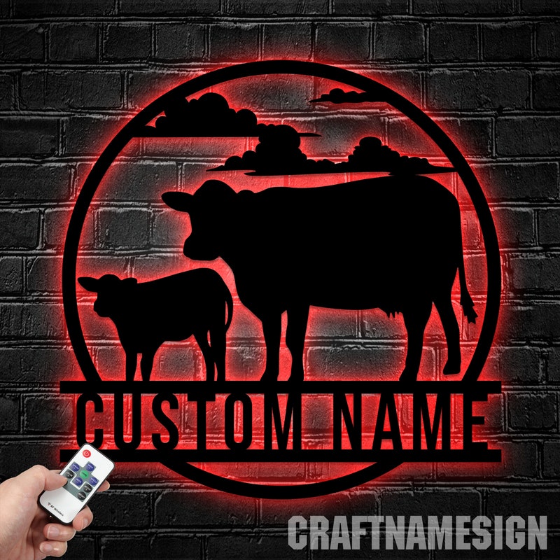 Metal Cow Sign - Etsy