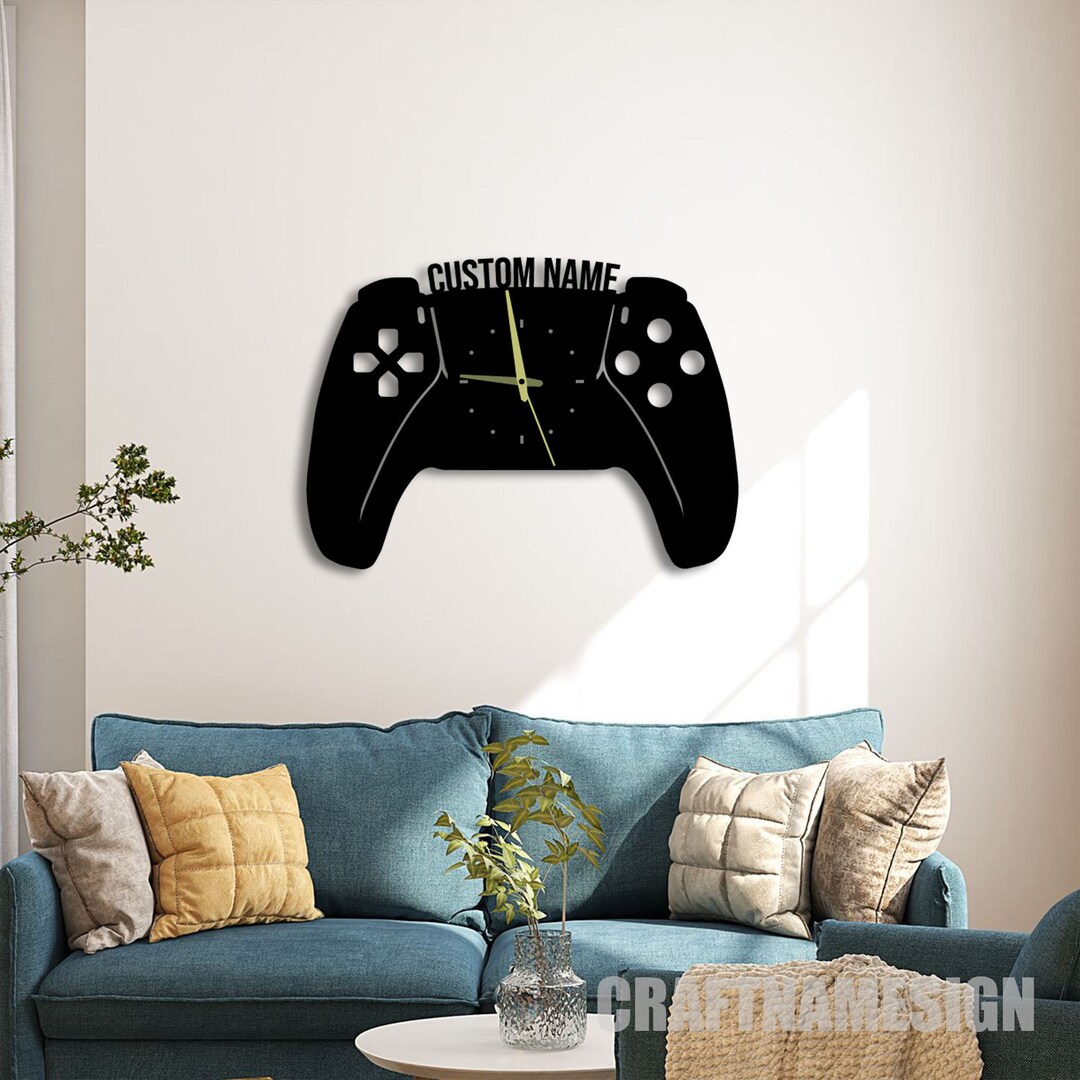 Custom Game Metal Wall Clock, Wall Clock Unique for Home Decor and Wall ...