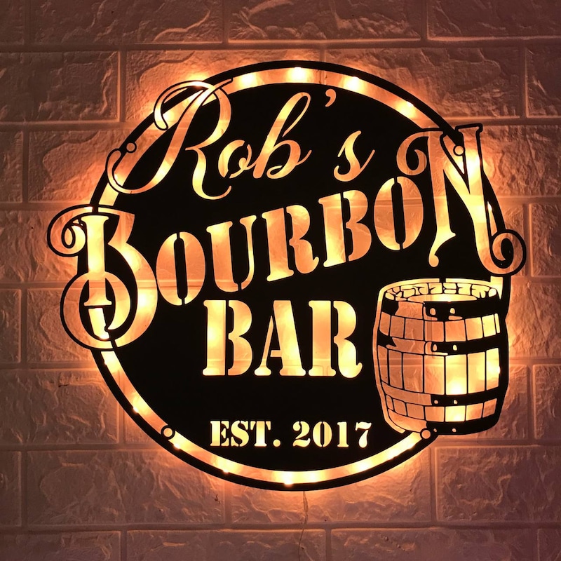 Lighted Bar Sign - Etsy