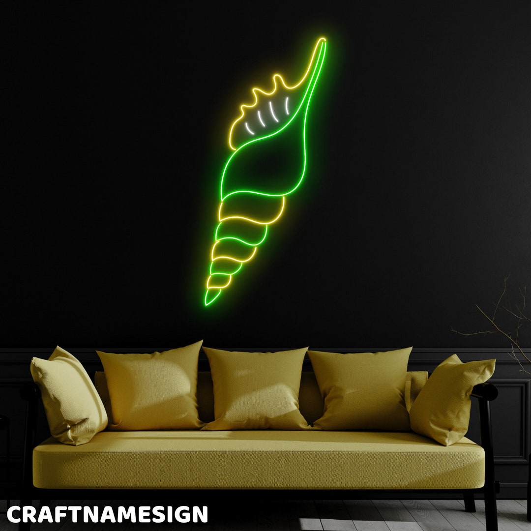 Mini Snail Led Sign, Sea Snail Conch Pleurotomella Ipara Neon Sign ...