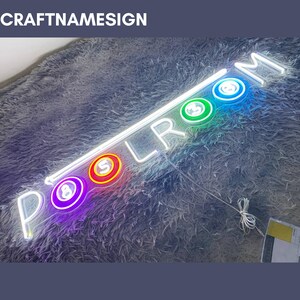 Billiard Pool Room Neon Sign, Billiards Led Sign, Billiards Neon Signs ...