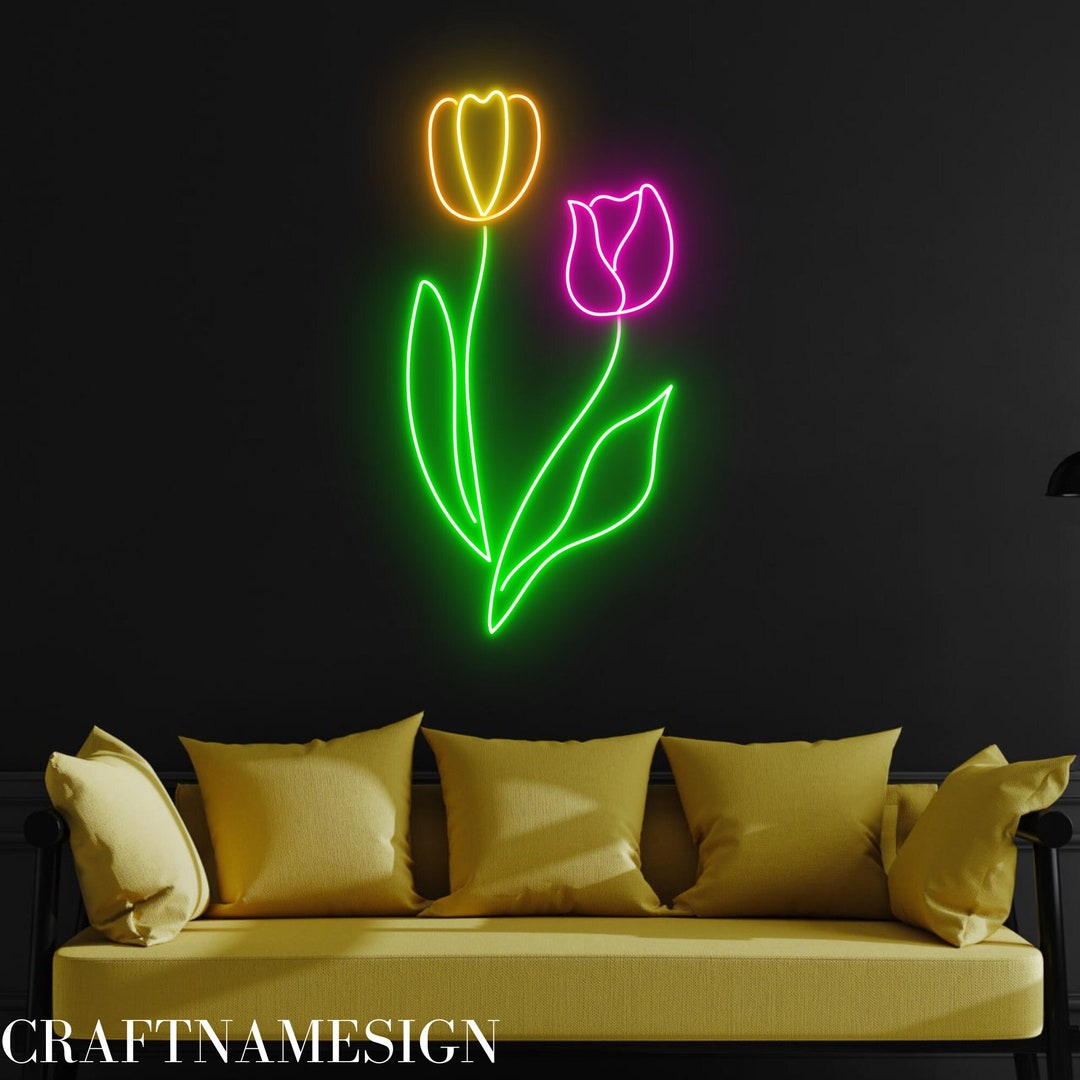 Flowers Neon Sign, Flower Shop Neon Sign, Custom Neon Sign, Flower ...