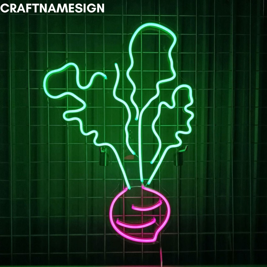 Beetroot Neon Led Sign for Vegetable Market Decor, Custom Neon Sign ...