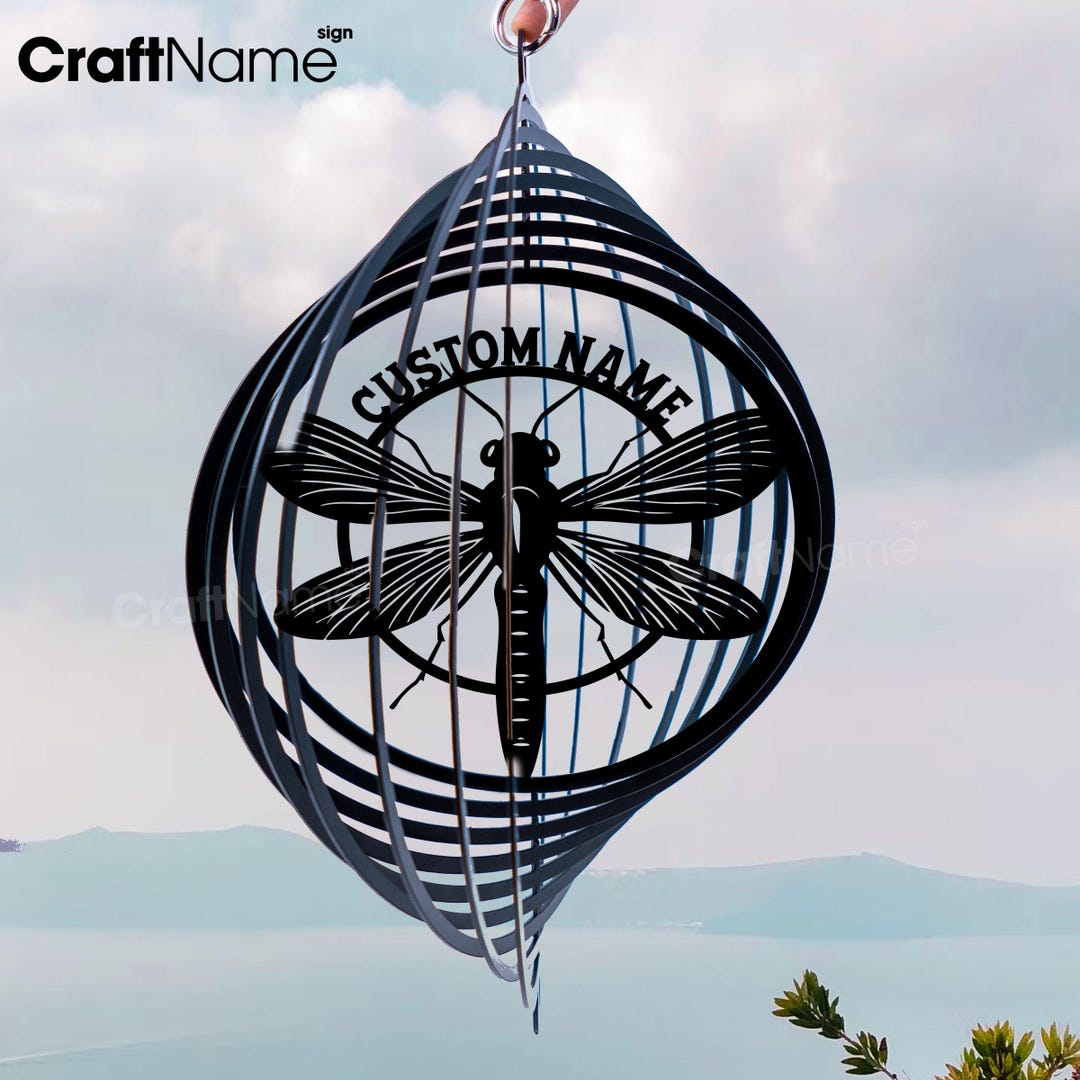 Personalized Firefly Metal Sign for Wind Spinner Decor, Modern Wind ...