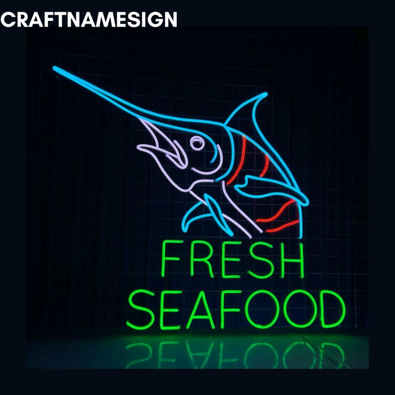 Fresh Fish Sign - Etsy