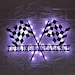 Custom Start Finish Racing Flag Metal Wall Art With LED Light ...