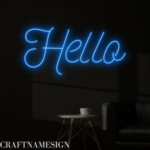 Hello Neon Sign, Hello Led Sign, Custom Neon Sign, Beauty Clinic Sign ...
