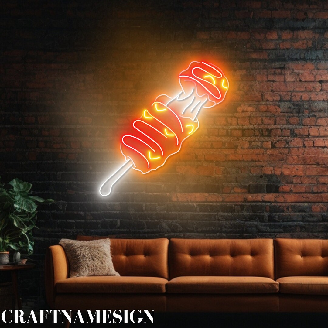 Mozzarella Stick Neon Sign, Mozzarella Stick Led Sign, Custom Neon Sign ...