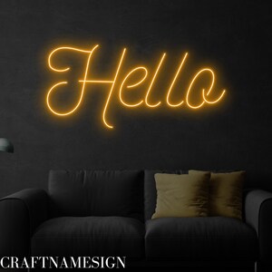 Hello Neon Sign, Hello Led Sign, Custom Neon Sign, Beauty Clinic Sign ...