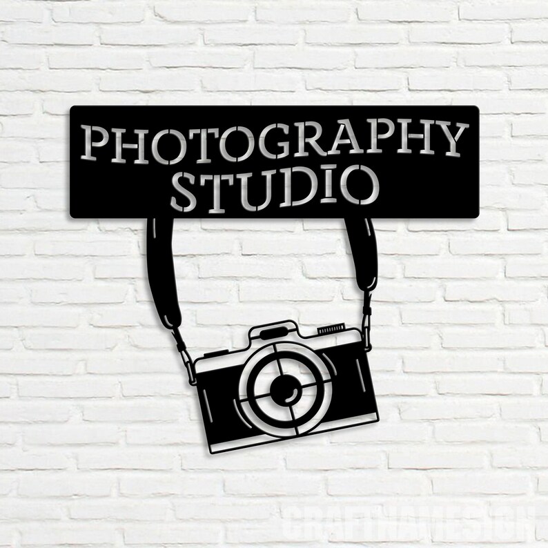 Personalized Photographer Metal Sign,custom Camera Sign, Camera Wall ...