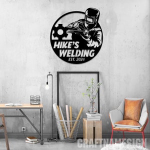 Custom Open Welding Shop Logo Metal Sign, Welding Led Sign ...