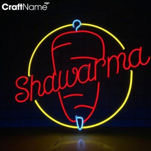 Shawarma Neon Sign, Shawarma Led Sign, Custom Neon Led Sign, Kebab ...