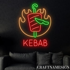 Doner Kebab Neon Sign, Doner Kebab Led Sign, Custom Neon Sign, Kebab ...