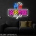 Movie Night Neon LED Sign, Cinema or Home Theater Wall Art Decor - Etsy