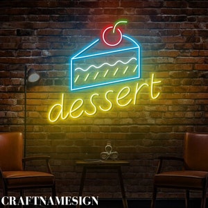 Grand Opening Dessert Led Sign, Open Dessert and Coffee Shop Neon Sign ...
