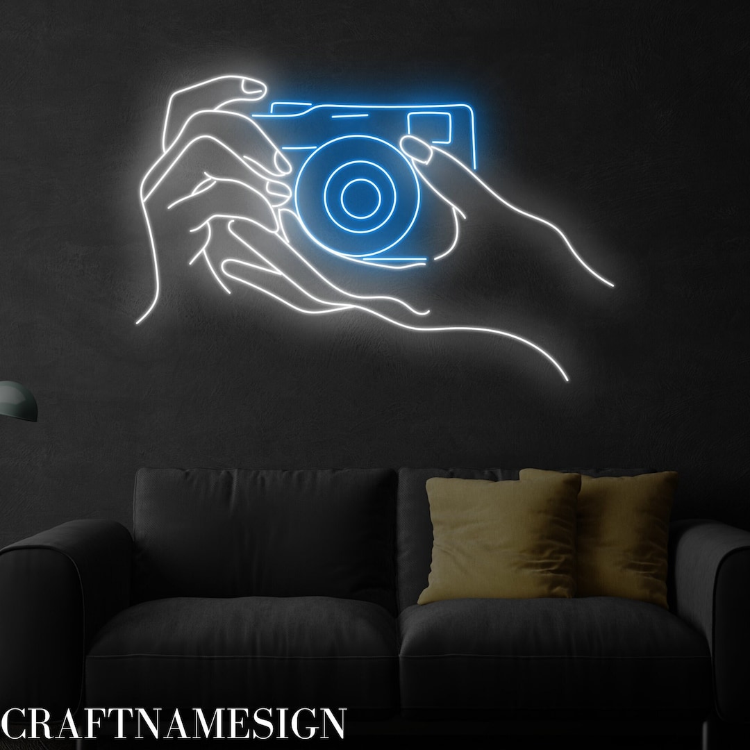 Camera Photo Sign, Photo Studio Led Sign, Custom Neon Sign ...