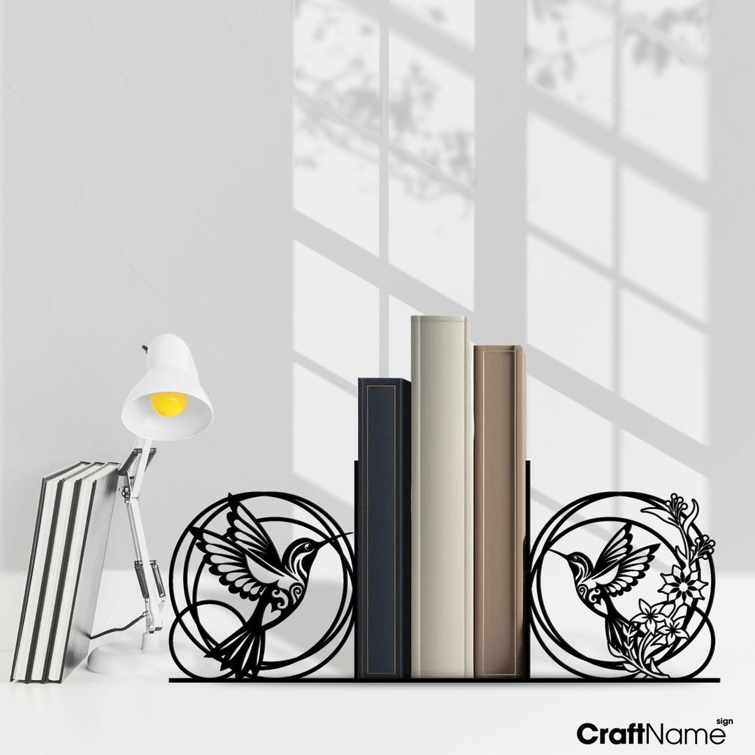 Personalized Hummingbird Metal Book Holder Sign, Hummingbird Lover ...