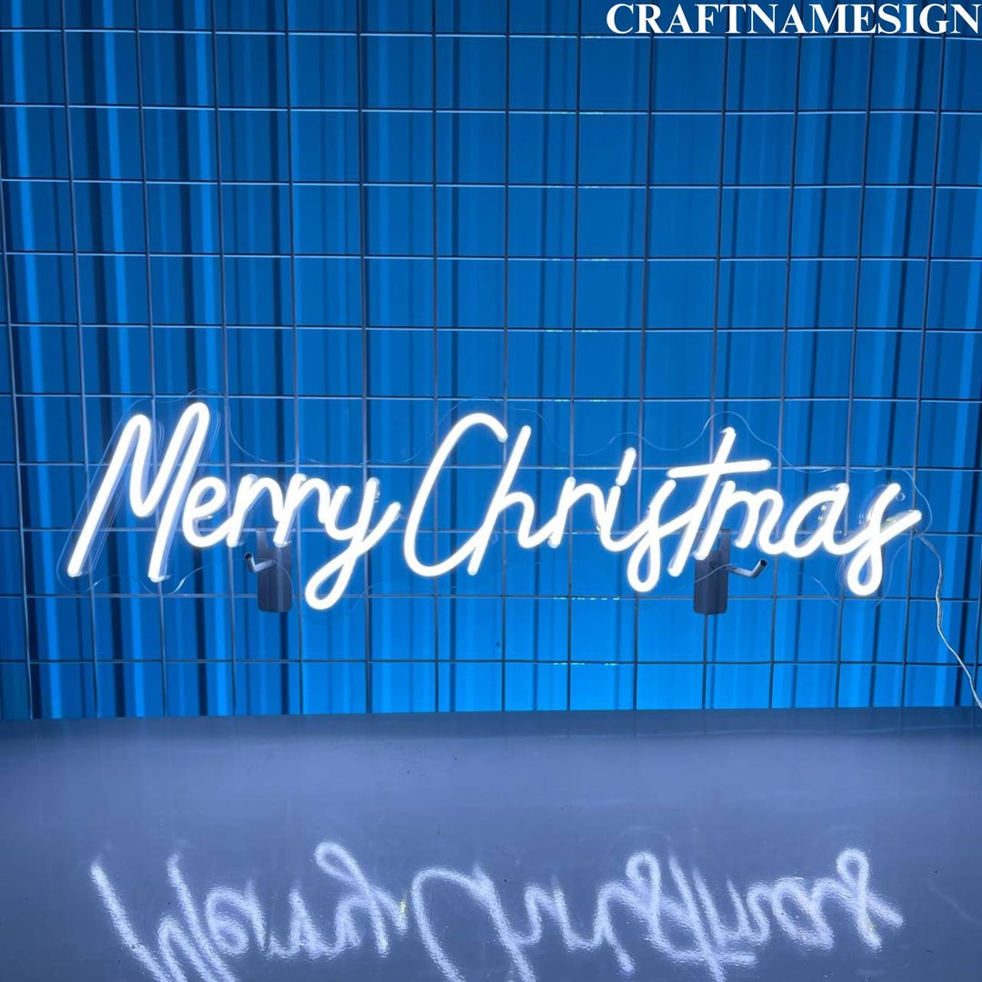 Merry Christmas Neon Sign, Merry Christmas Led Sign, Custom Neon Sign ...