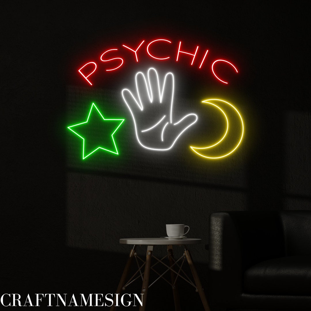 Psychic Led Sign, Tarot Shop Neon Sign, Custom Neon Sign, Psychic Tarot ...