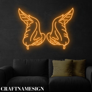 Chicken Wings Neon Sign, Fried Chicken Wings Led Sign, Custom Neon Led ...