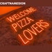 Welcome Pizza Lovers Neon Sign, Welcome Pizza Led Wall Art Decor ...