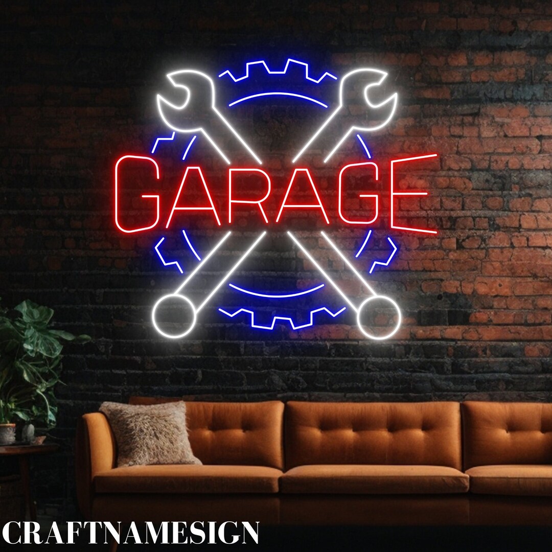 Mechanic Garage Neon Sign, Mechanic Car Garage Led Sign, Custom Neon ...