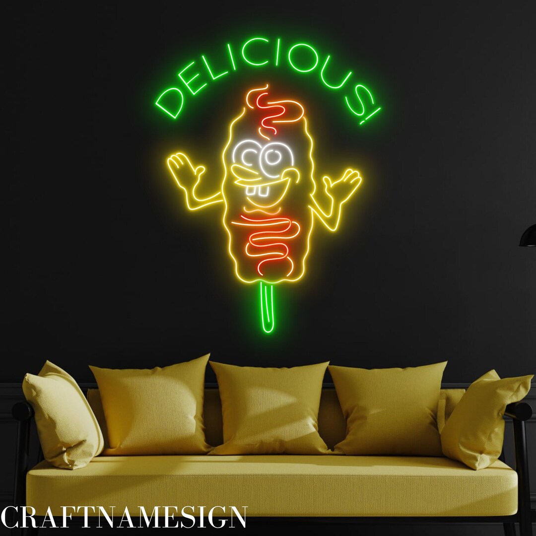 Delicious Elote Neon Sign, Elote Led Sign, Custom Neon Sign, Fast Food ...