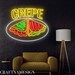 Crepe Neon Sign, Crepe Cake Led Sign, Custom Neon Sign, Cake Store Wall ...