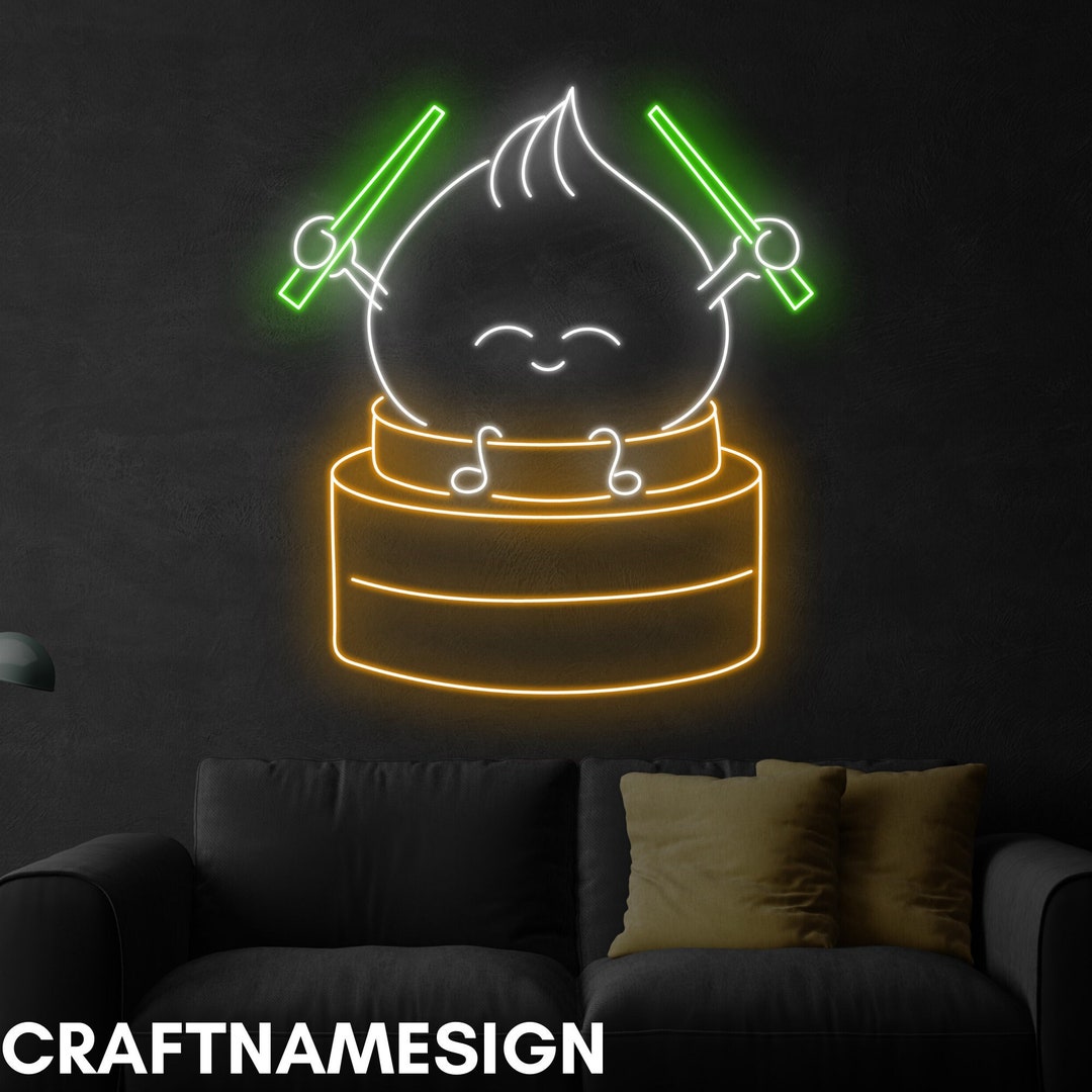 Dimsum Neon Sign, Dimsum Led Sign, Custom Neon Sign, Dumpling ...