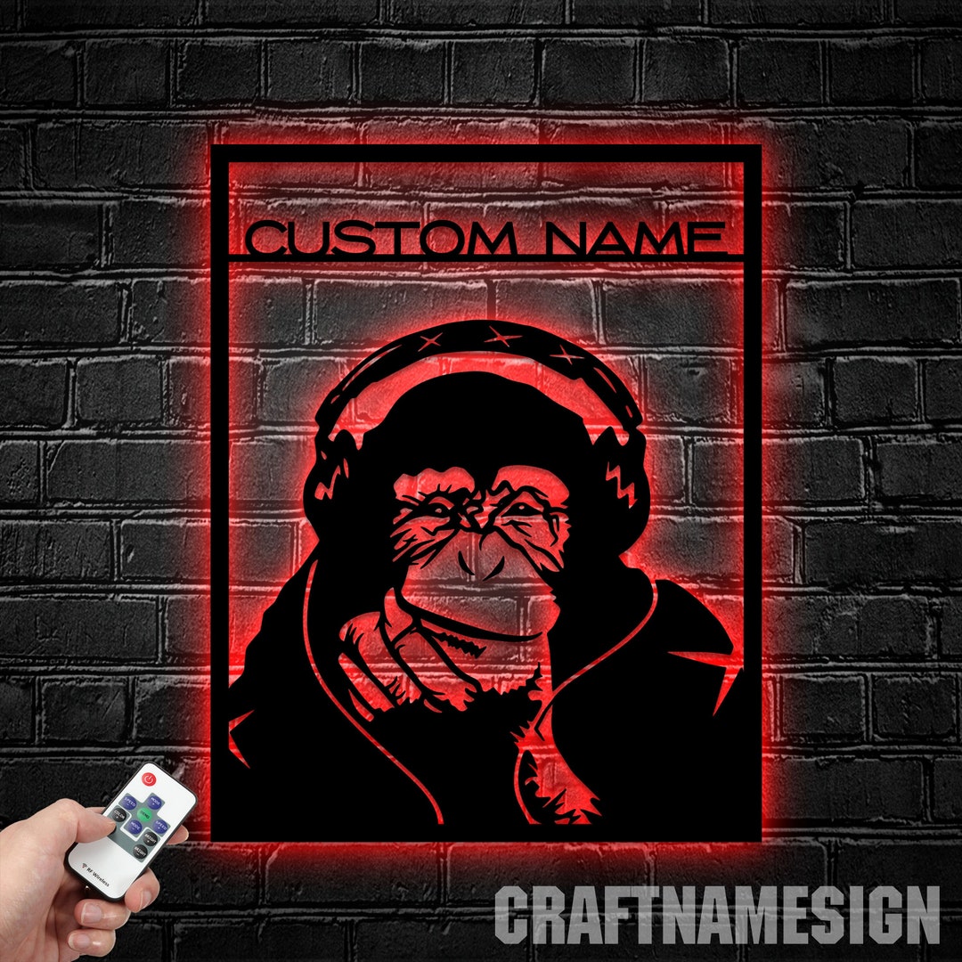 Personalized Game Zone Metal Wall Art With LED Lights, Custom Gaming ...